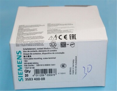 10Pcs New Siemens Signum Contact Block 3SB3400-0B (3SB34000B) bg | eBay