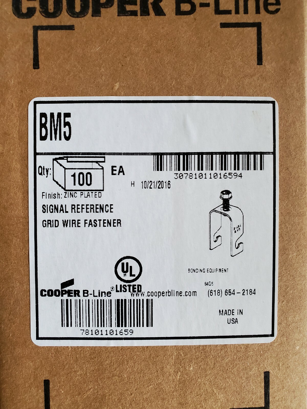 Cooper b-line BM5 100ct. per box -NEW signal reference grid wire ...