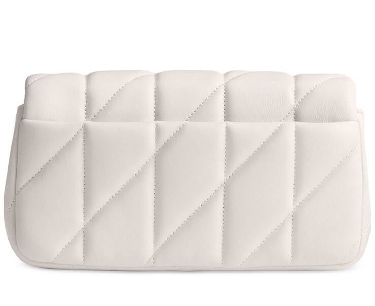 ️ Coach Quilted Pillow B4/Chalk Leather Tabby Wristlet with Chain | eBay