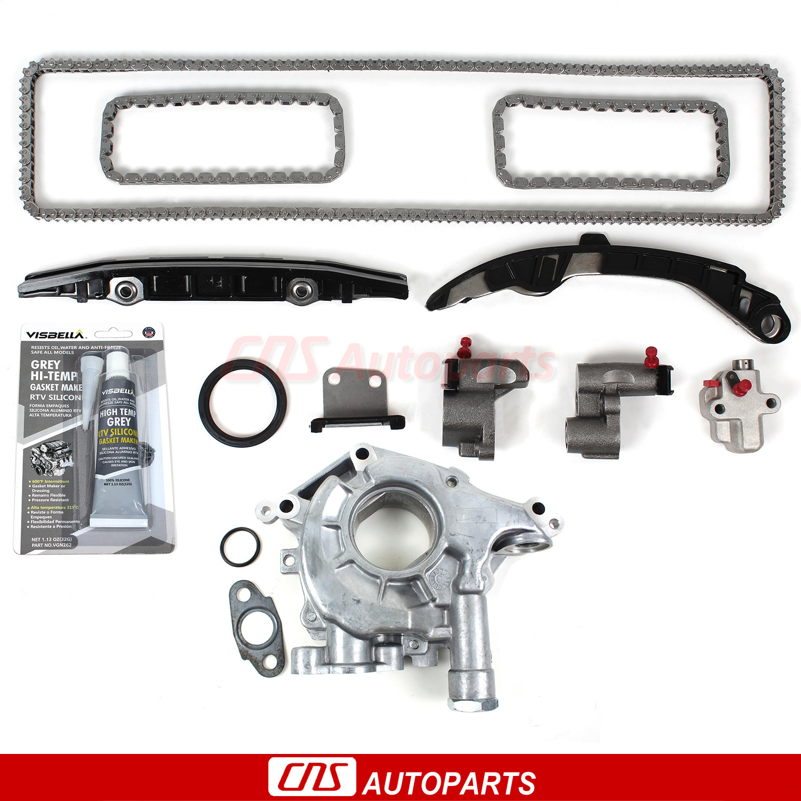 Fits Infiniti Nissan 3.5L VQ35DE Timing Chain Kit W/O Sprockets + Oil ...