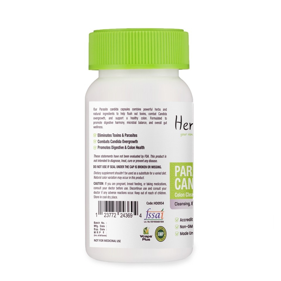 Parasite Candida Support Capsules Colon Gut Detox Cleanse Natural ...