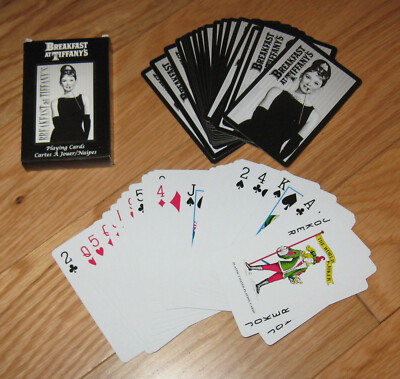 2012 Breakfast At Tiffany's movie Playing CARDS Audrey Hepburn 52 cards ...