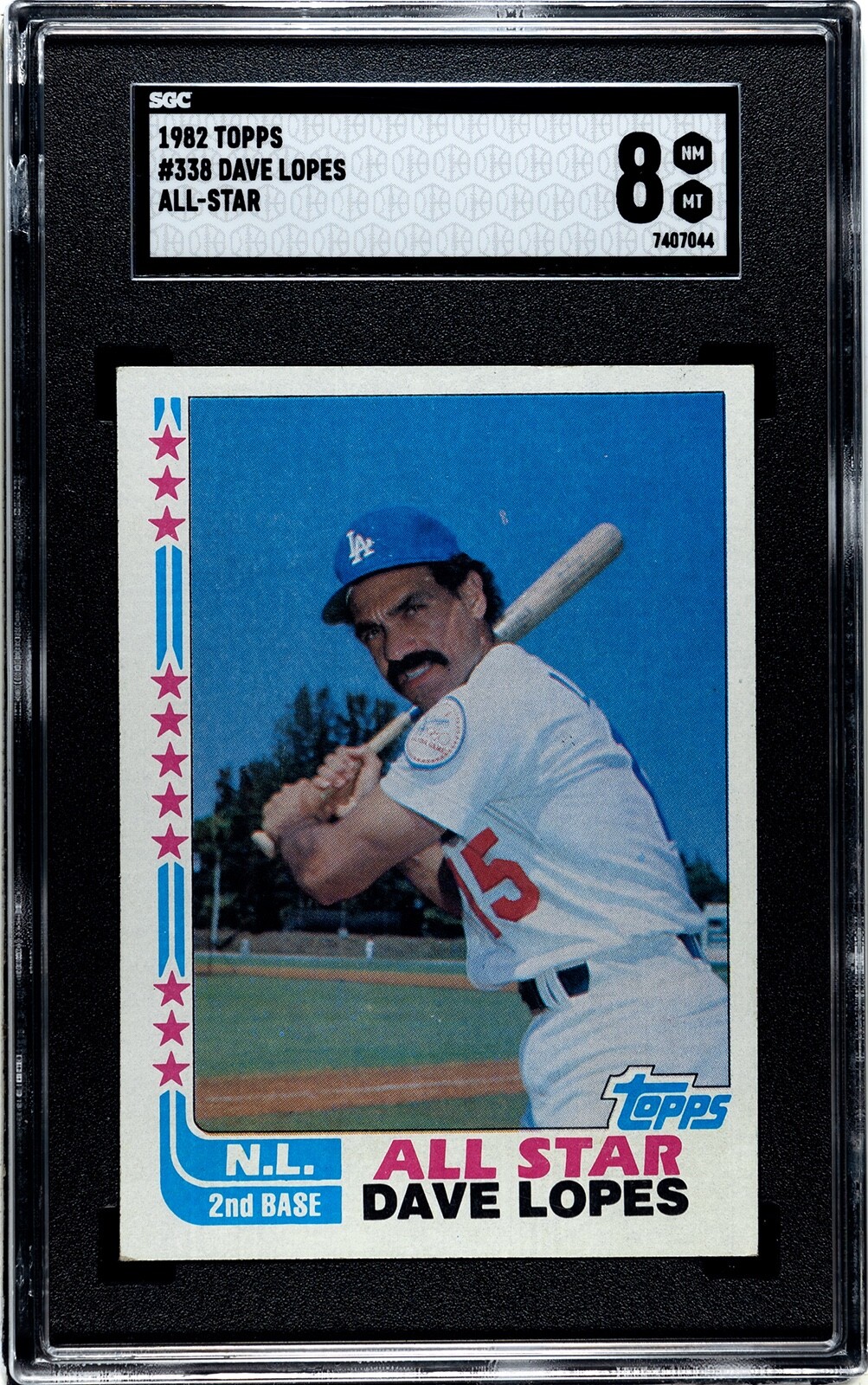 SGC 8 NM MT / 1982 Topps / #338 Dave Lopes / All-Star | eBay