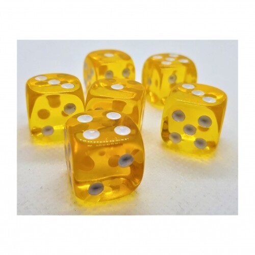 D6 Transparent Dice Set - Yellow (12) | eBay