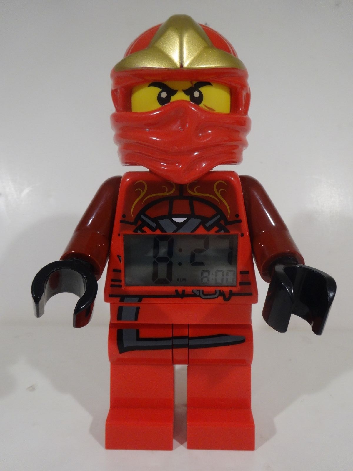 LEGO NINJAGO DIGITAL ALARM CLOCK - RED NINJA WITH SWORD for sale online ...