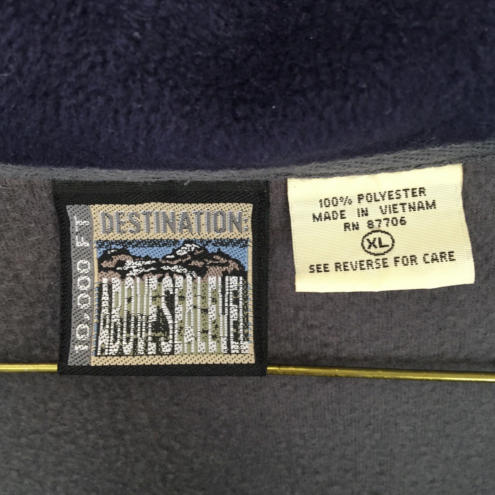 Destination 10000 ft Above Sea Level Mens XL Vest Fle… - Gem