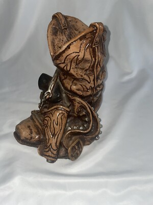 VTG 81' Cowboy Boot Statue Gun Spur Universal Statuary South Western ...