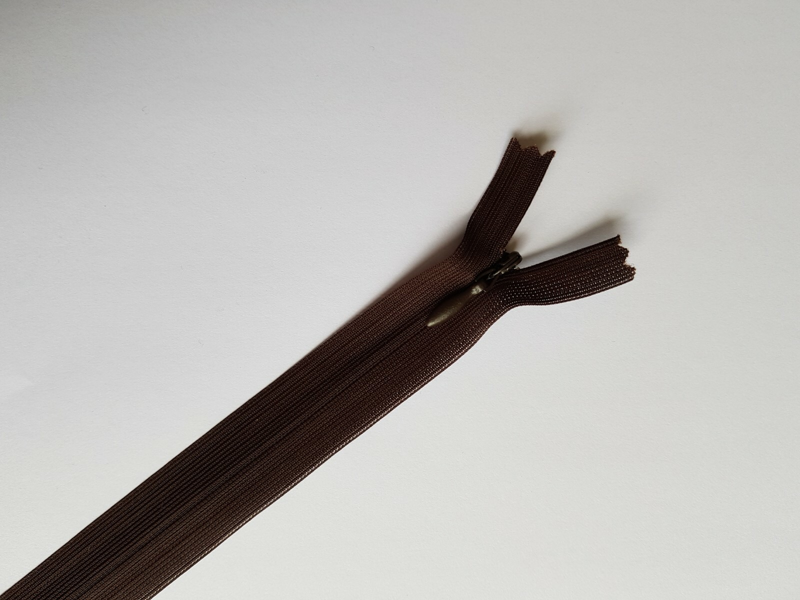 OPTI S43 Concealed/Invisible Closed End Zips, teardrop puller for Light ...