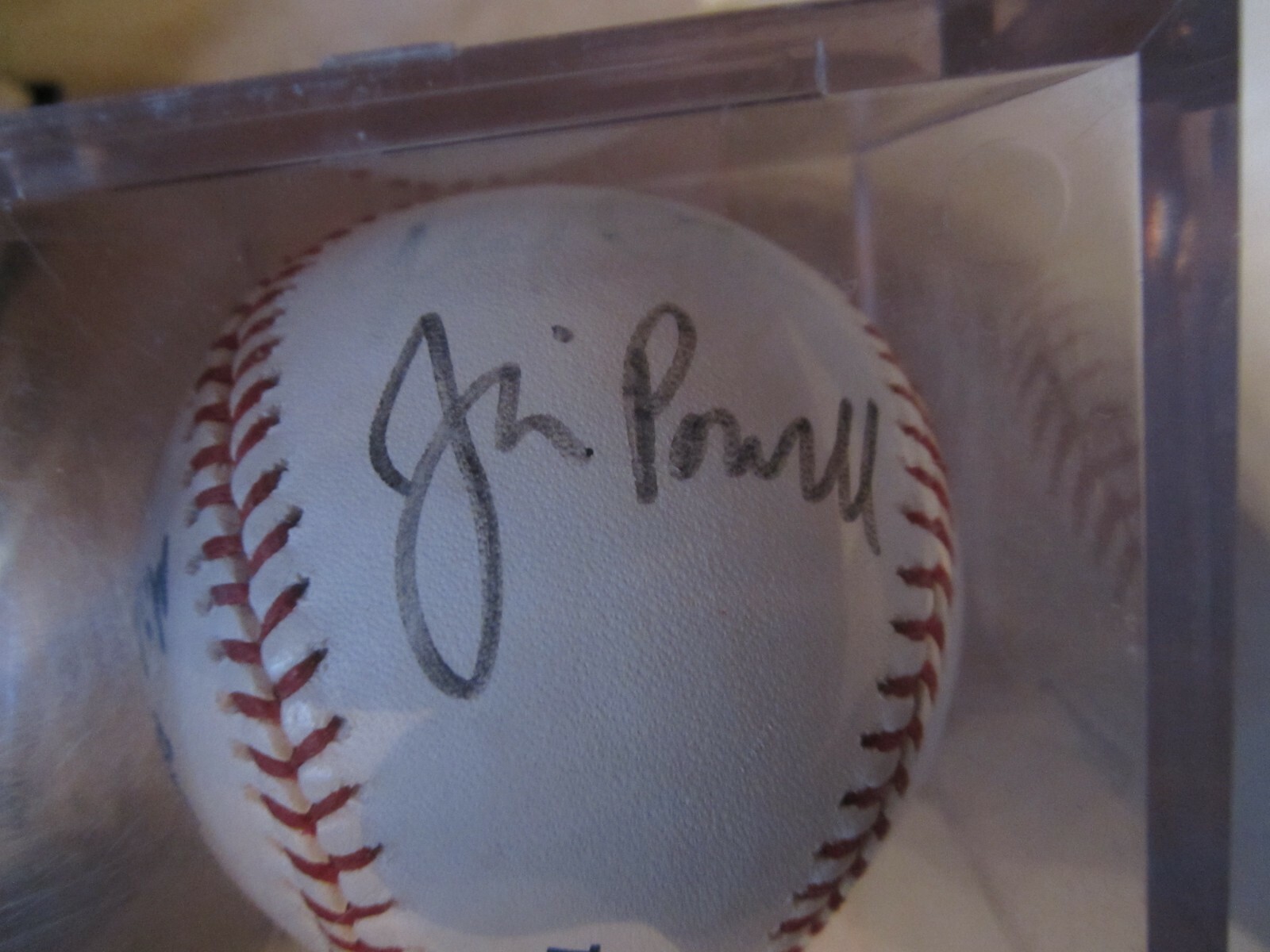 JIM GANTNER SIGNED AUTOGRAPHED OAL BASEBALL BEN SHEETS JIM POWELL ...