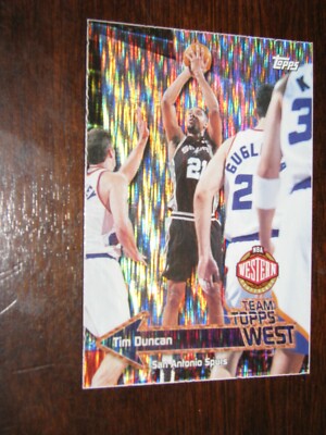 San Antonio Spurs 2000-01 Topps Team Topps West Insert Card #TT7 Tim ...