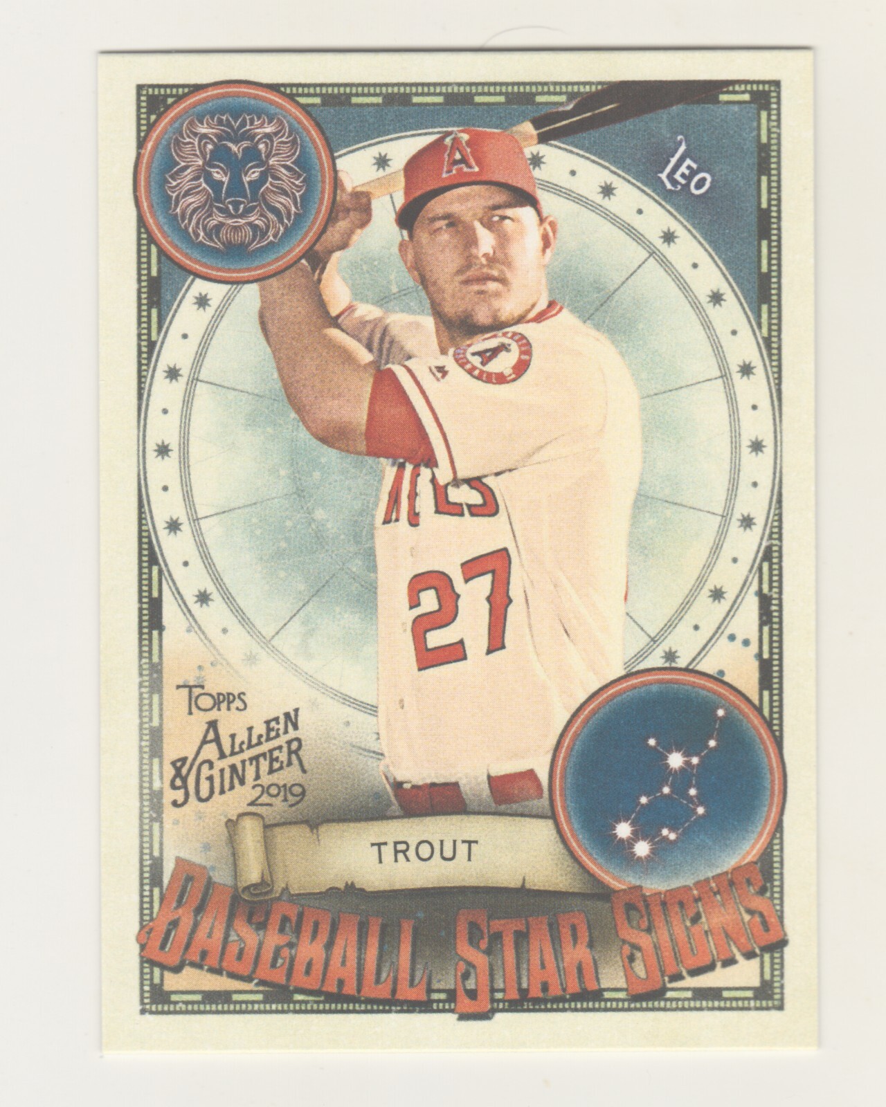 2019 Topps Gypsy Queen BASEBALL STAR SIGNS #BSS-15 MIKE TROUT Los ...