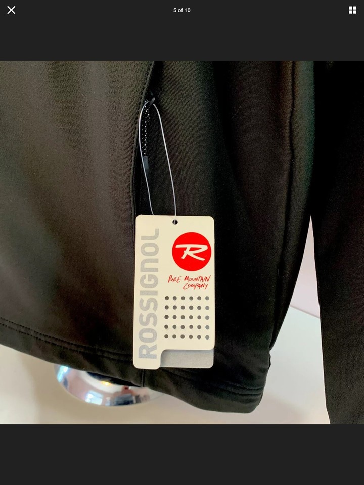 Rossignol Ski Snowboard Jacket Size XL Softshell Lake Placid Black Fuze ...