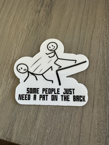 Pat On The Back Sticker | eBay
