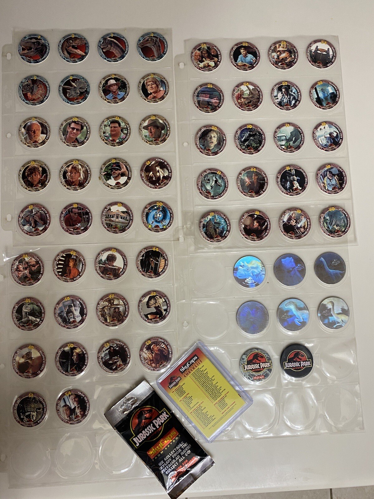 Jurassic Park Pogs ACTUAL Complete Set! | eBay