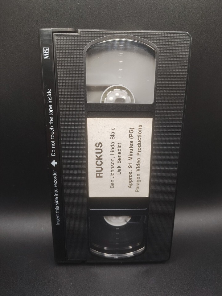 Ruckus Movie (VHS, 1984) Paragon Video Linda Blair Horror Vintage OOP ...