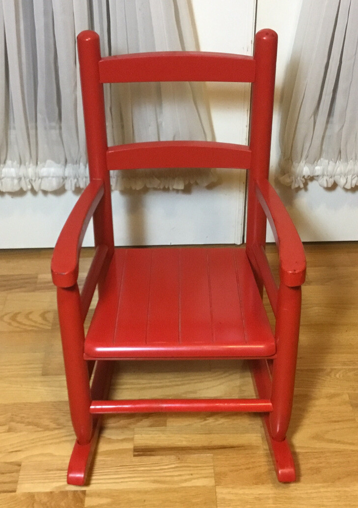 Red Wooden Rocking Chair Red Upholstered Rocking Chair Wood Rocking