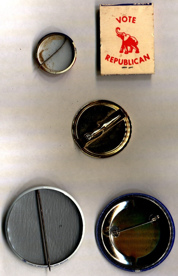 (5) GOP/REPUBLICAN Political Items ILLINOIS Vintage Original 1960s ...