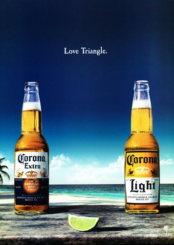 CORONA BEER AD #10 RARE OOP "LIVE TRIANGLE" / SKYY VODKA AD #86 ...