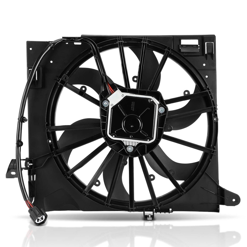 Radiator Cooling Fan with Shroud Assembly for Jaguar XJ 2010-2019 XF 13 ...