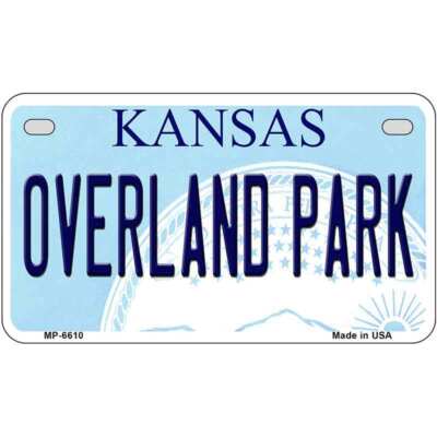 Overland Park Kansas Novelty Metal Motorcycle Plate MP-6610 | eBay