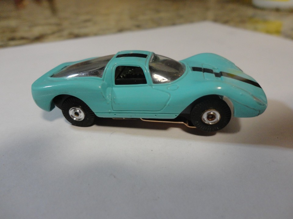 vintage aurora tjet ho slot car turquoise dino ferrari | eBay