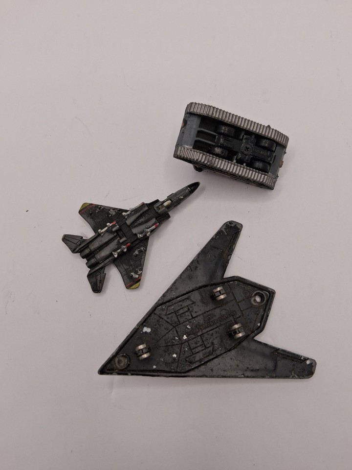 Military Diecast Toy Lot Jets & Tank USAF Stealth Fighter Loose 3pc | eBay