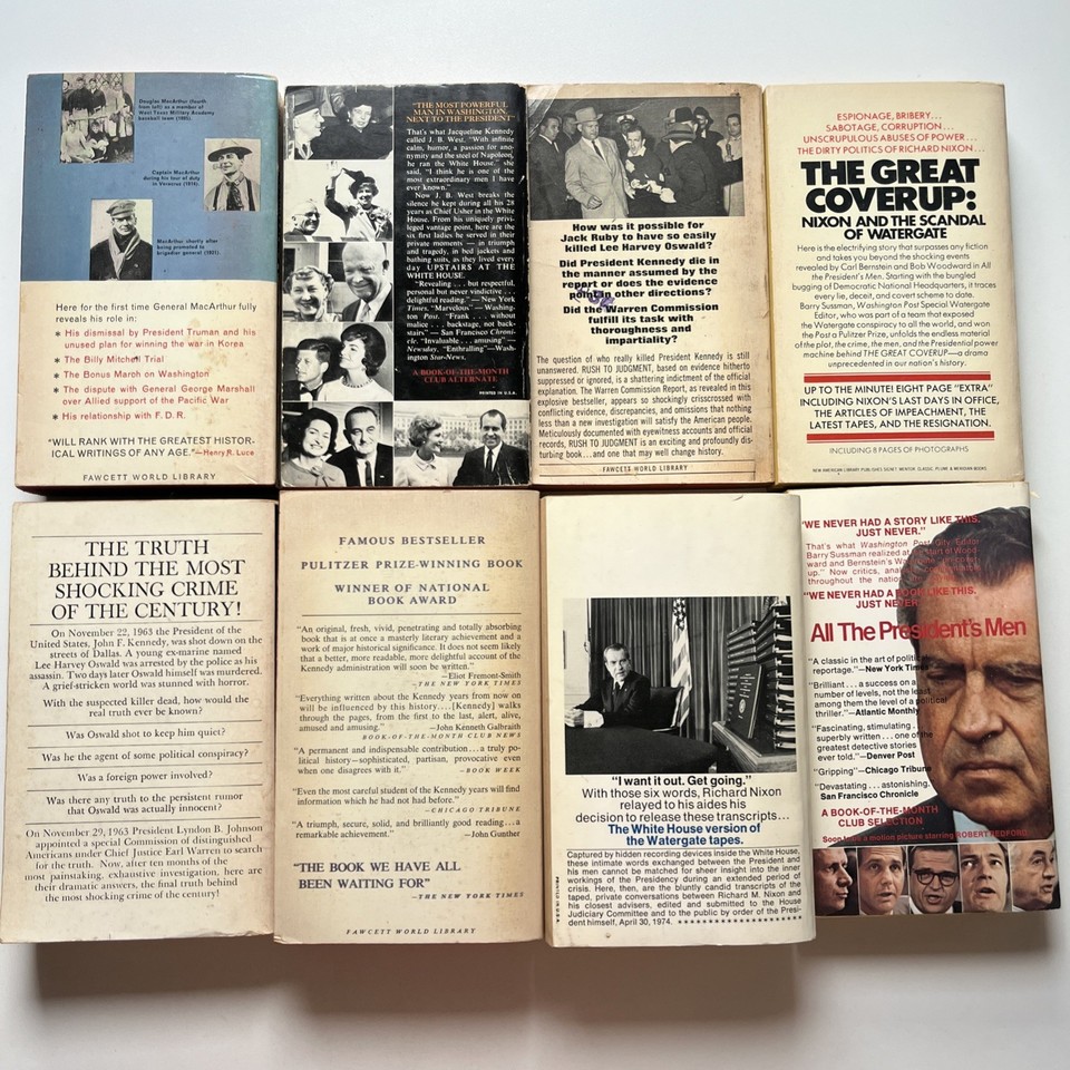 WATERGATE Richard Nixon Presidential Conversations Frost Kennedy JFK ...