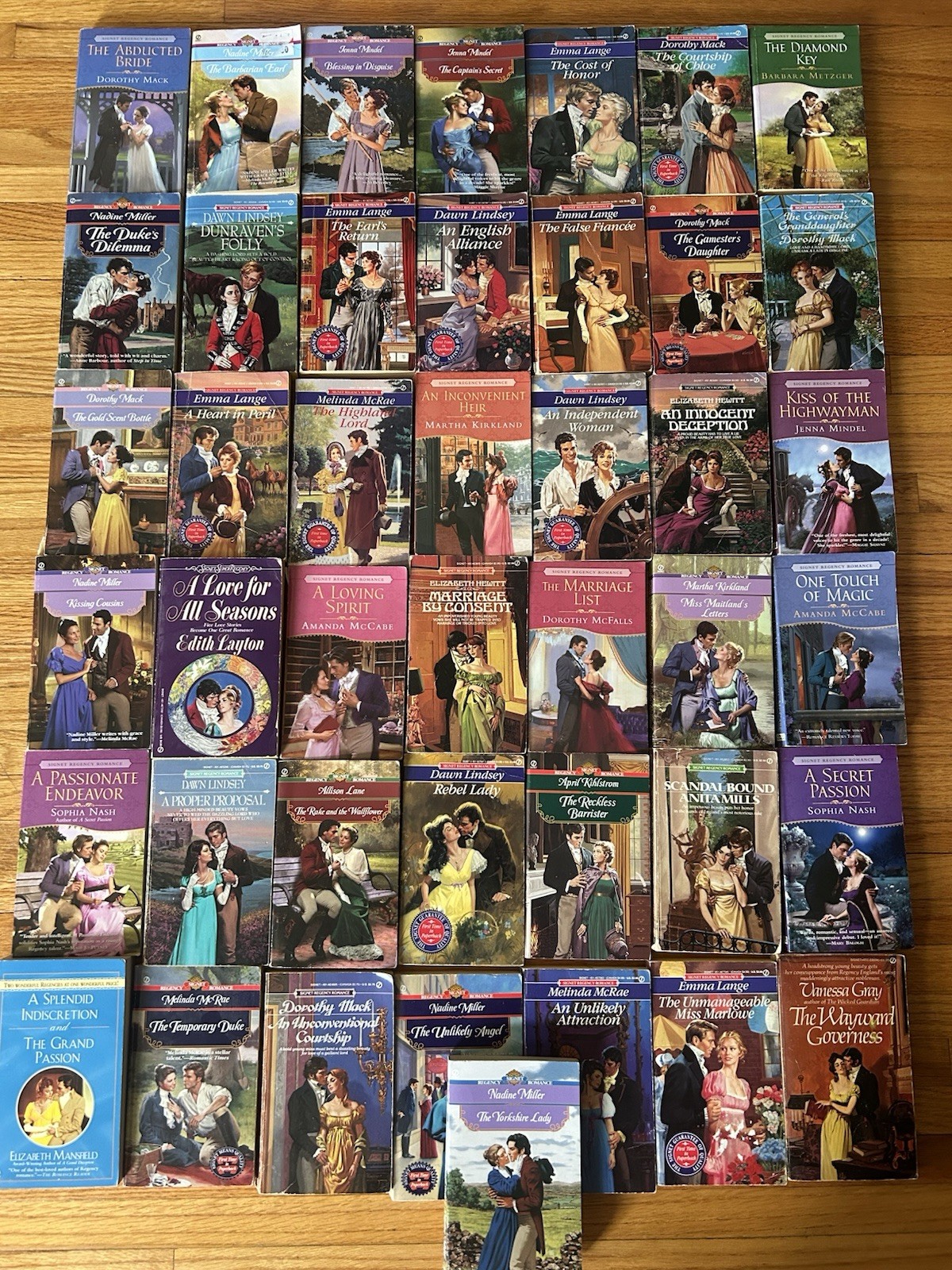 HUGE Lot of 43 Vintage SIGNET Regency Romance Paperbacks- Various ...