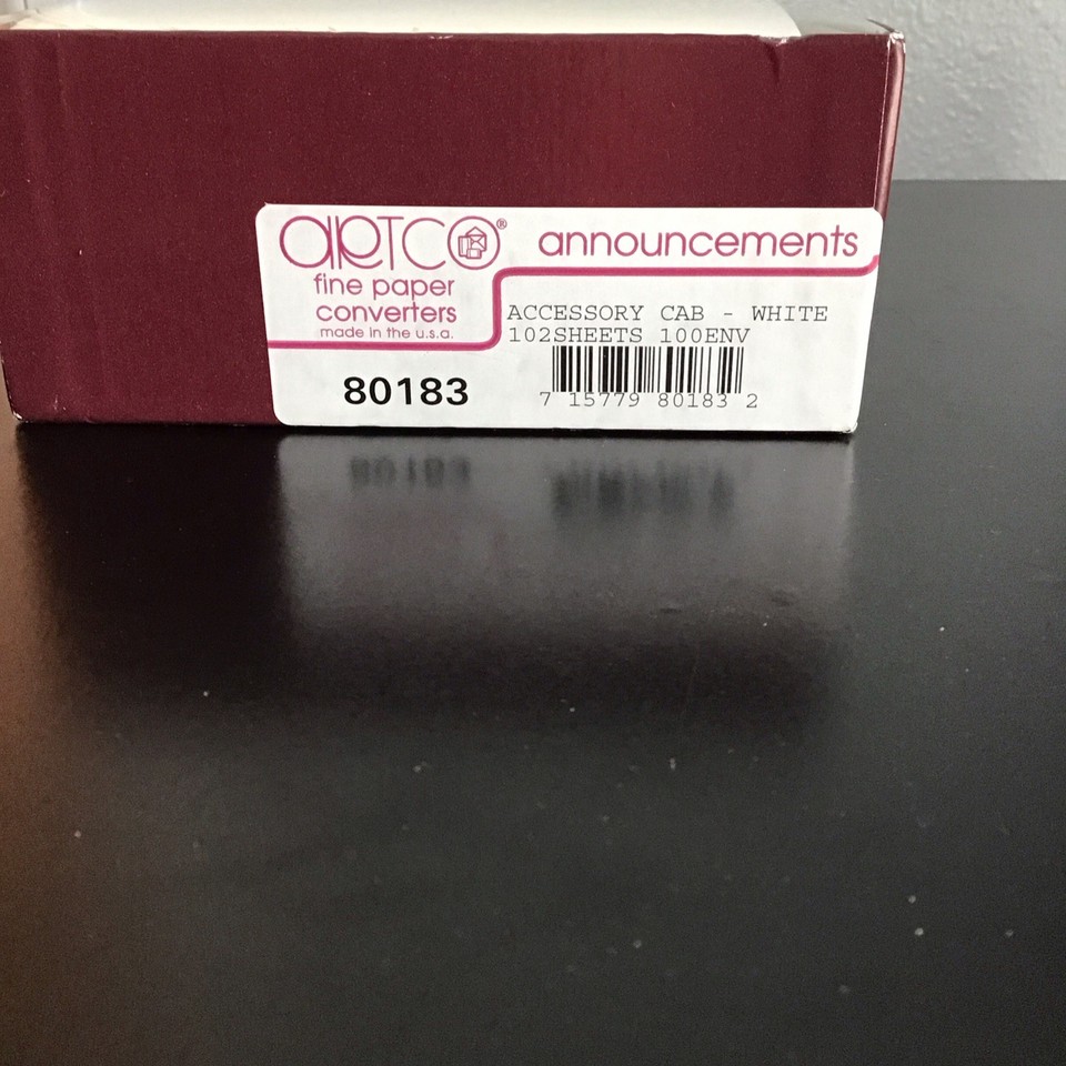 Blank Announcement Cards New In Box 102 Sheets 100 Envelopes Beige | eBay