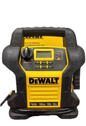 DEWALT 1600 Peak Amp Jump Starter with Digital Compressor and USB Power ...