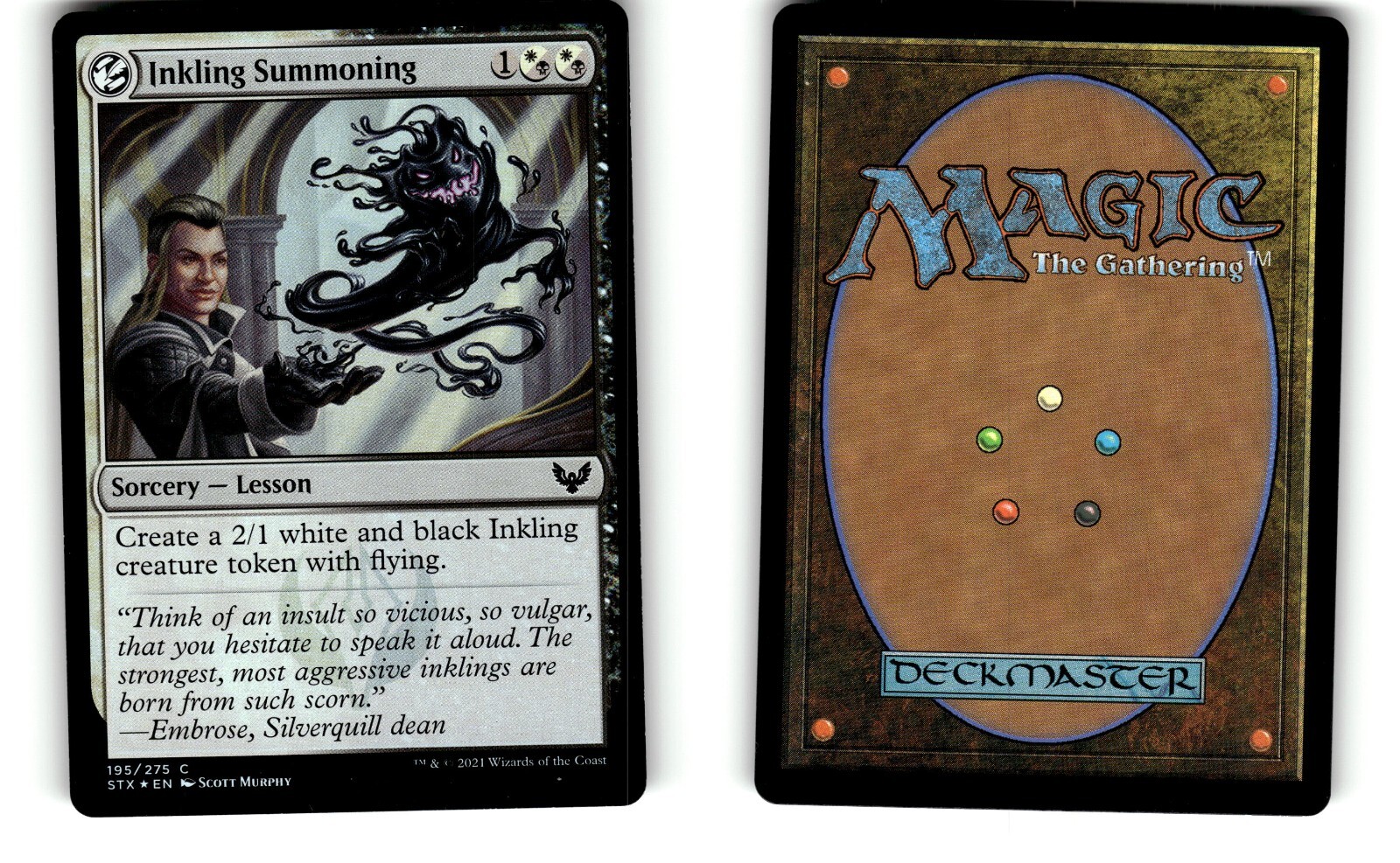 MTG Strixhaven: School of Mages Inkling Summoning Foil 195/275 C NM/MT ...