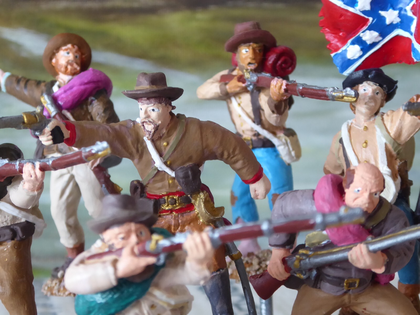 (8) Civil War Confederate Toy Soldiers (1/32) by TSSD. Hand painted | eBay