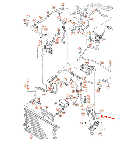 NEU AUDI A6 C7 MOTORKÜHLSYSTEM ZWISCHENFLANSCH 059121506H ORIGINAL | eBay