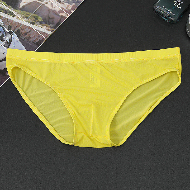 Men's Transparent Underwear Sexy Briefs Ultra Thin Silky Low Waist ...