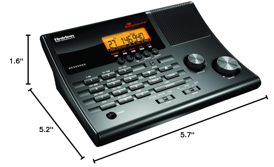 Police Scanner Digital Uniden Emergency Alert Scanners Weather Fire FM ...