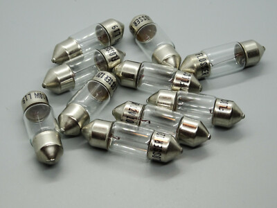 10 X 10W 12V SV8, 5 28mm Soffitte Lamp Bulbs Bulb Number Plate Lamps | eBay