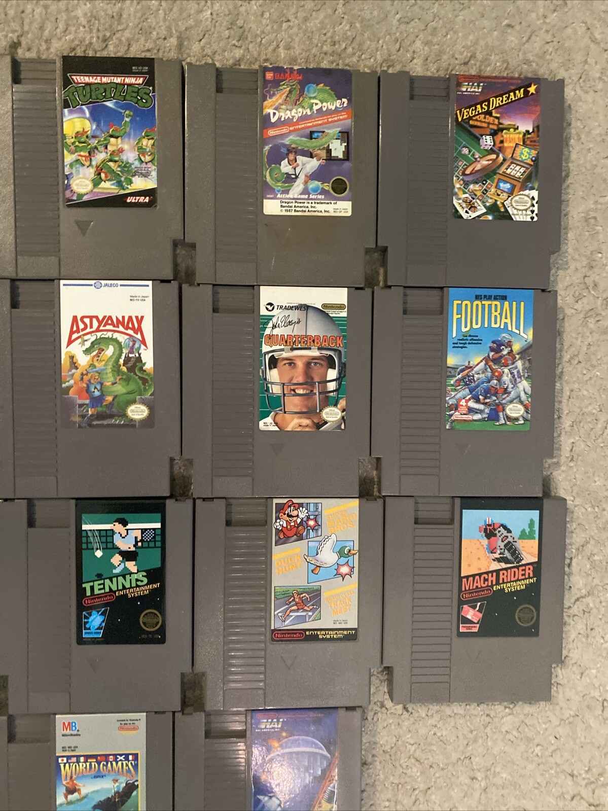 Lot of 18 NES, Nintendo Games, Tested & Working Excellent Shape Great ...