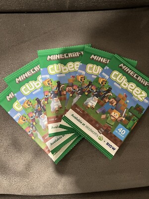 New Minecraft Cubeez 2025 Woolworths x5 Unopened Packs BIG W ...