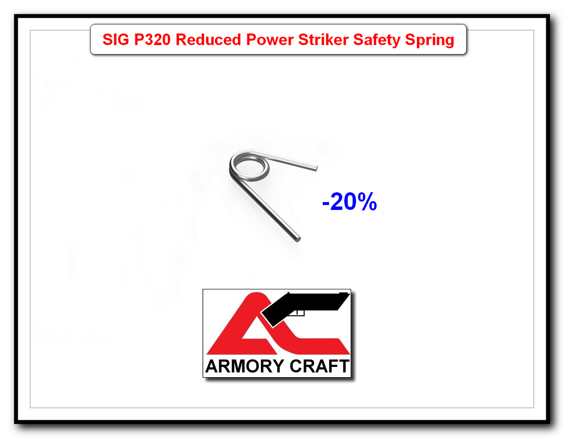 Sig Sauer P320 Action / Trigger Pull Reduction Spring Tuning Kit by ...