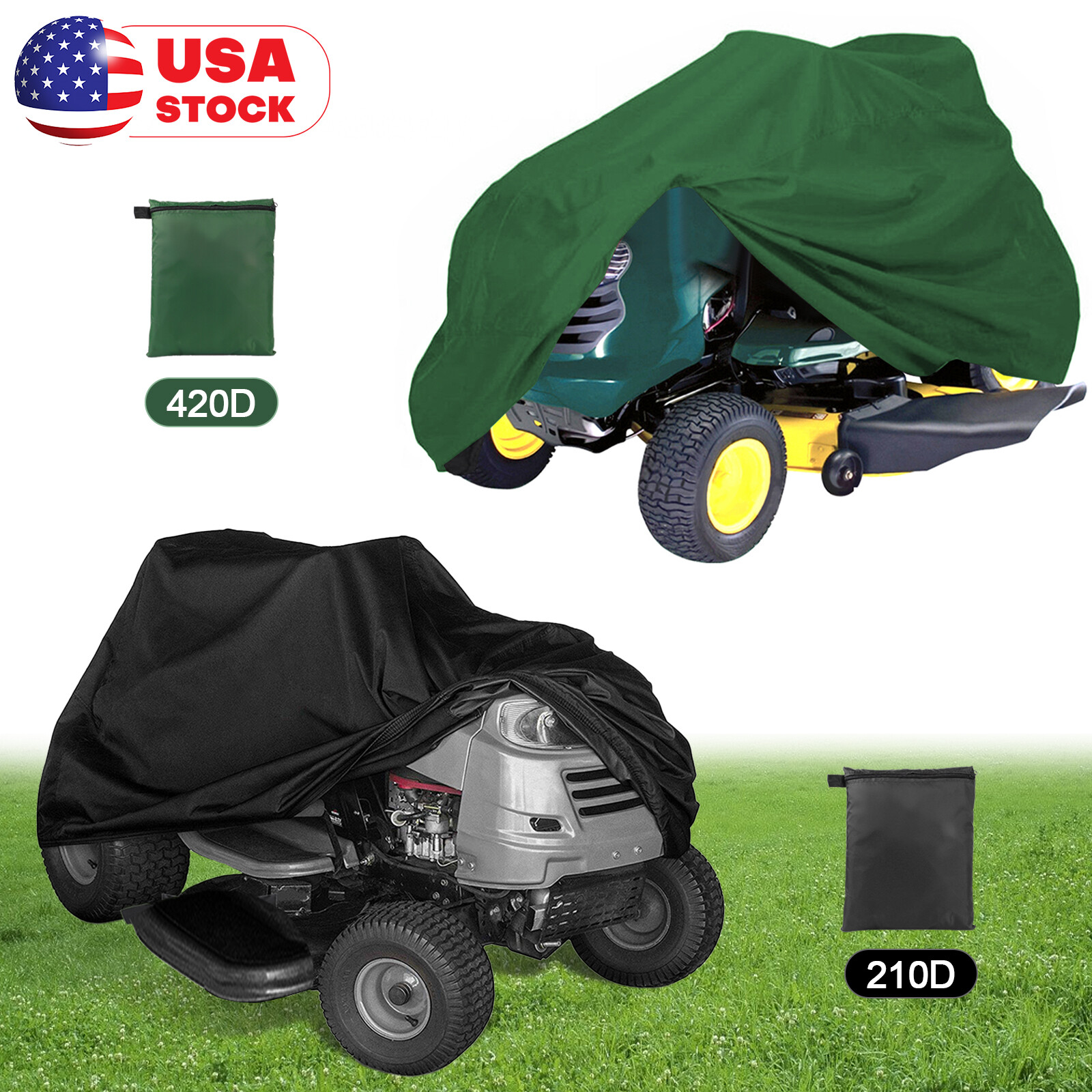 Waterproof Riding Mower Lawn Tractor Cover Heavy Duty 210/420D UV Protector Tarp | eBay