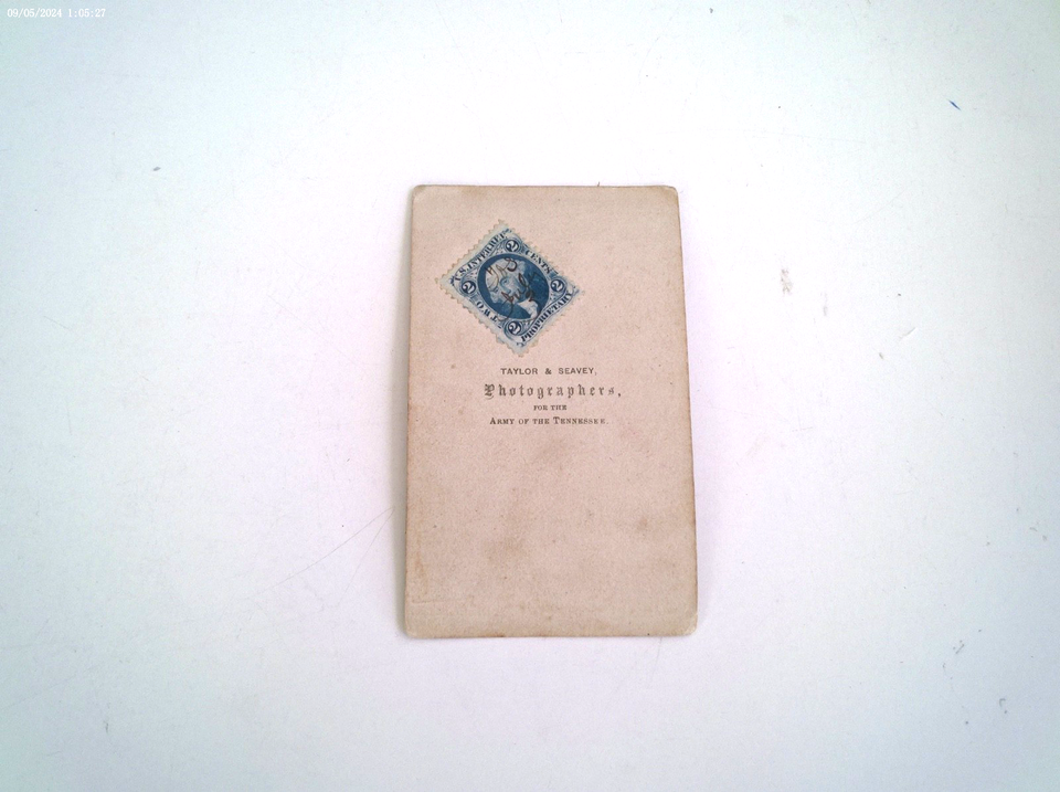 CDV of Union Army Civil War Soldier (C. 1862)/Taylor & Seavey ...