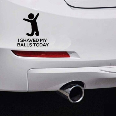 Rude Car Bumper Sticker Crude Funny Novelty Glossy Car Decal Choose ...