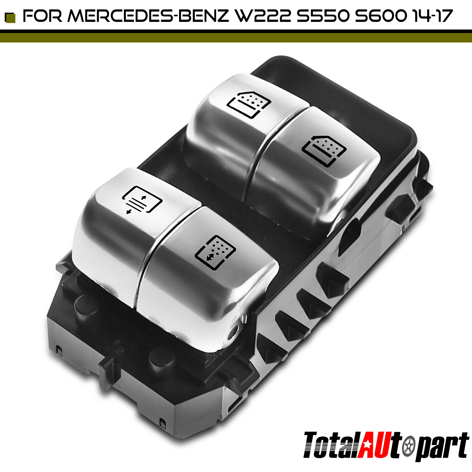 Power Window Switch Rear Passenger for Mercedes-Benz W222 S550 S600 ...