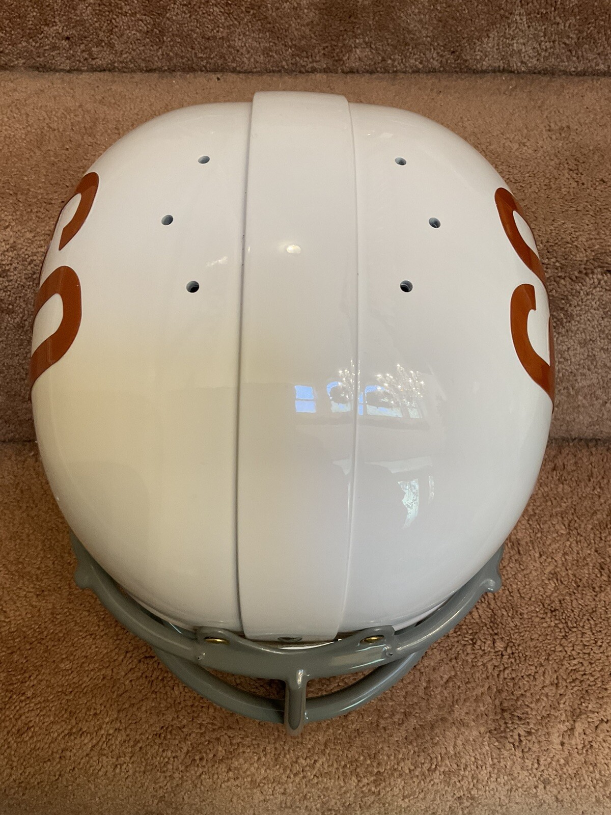 RK2 Husky Vintage Style Suspension Football Helmet Texas Longhorns ...