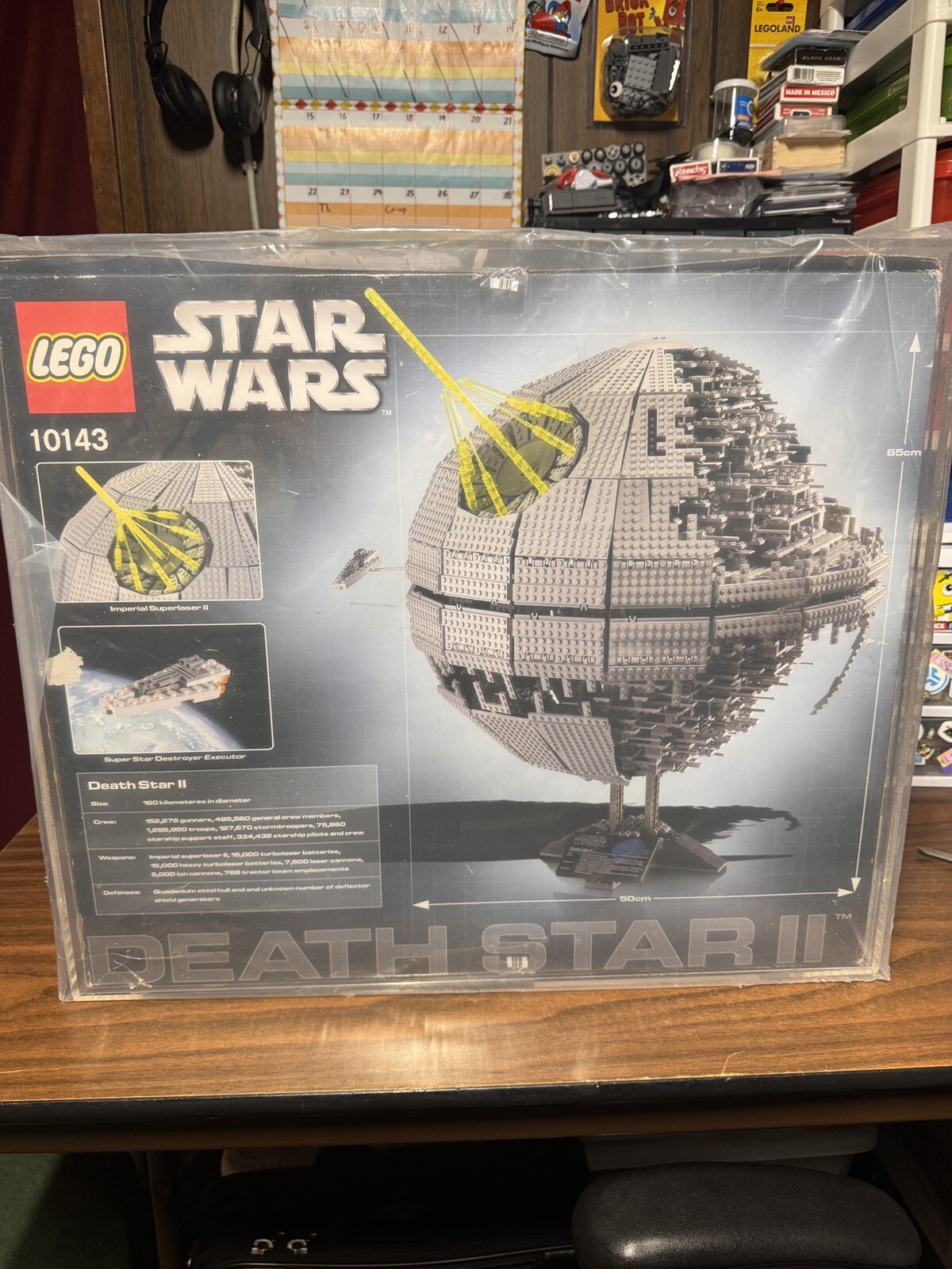 LEGO 2005 Starwars Death Star II 10143 UCS GRADED 75+ CAS Sealed Set ...