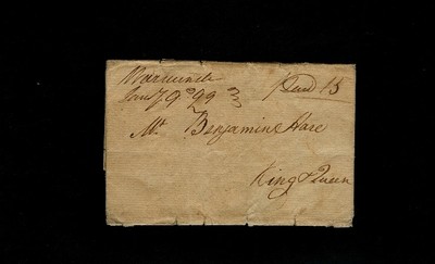 "Warminster Jany 9 '99 Paid 15" 18th Century to Benjamin Hare, King ...