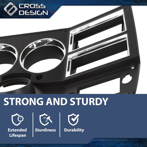 Fits 1984 1985 1986 1987 Chevy GMC Truck Dash Bezel w/ A/C w/ Lower ...