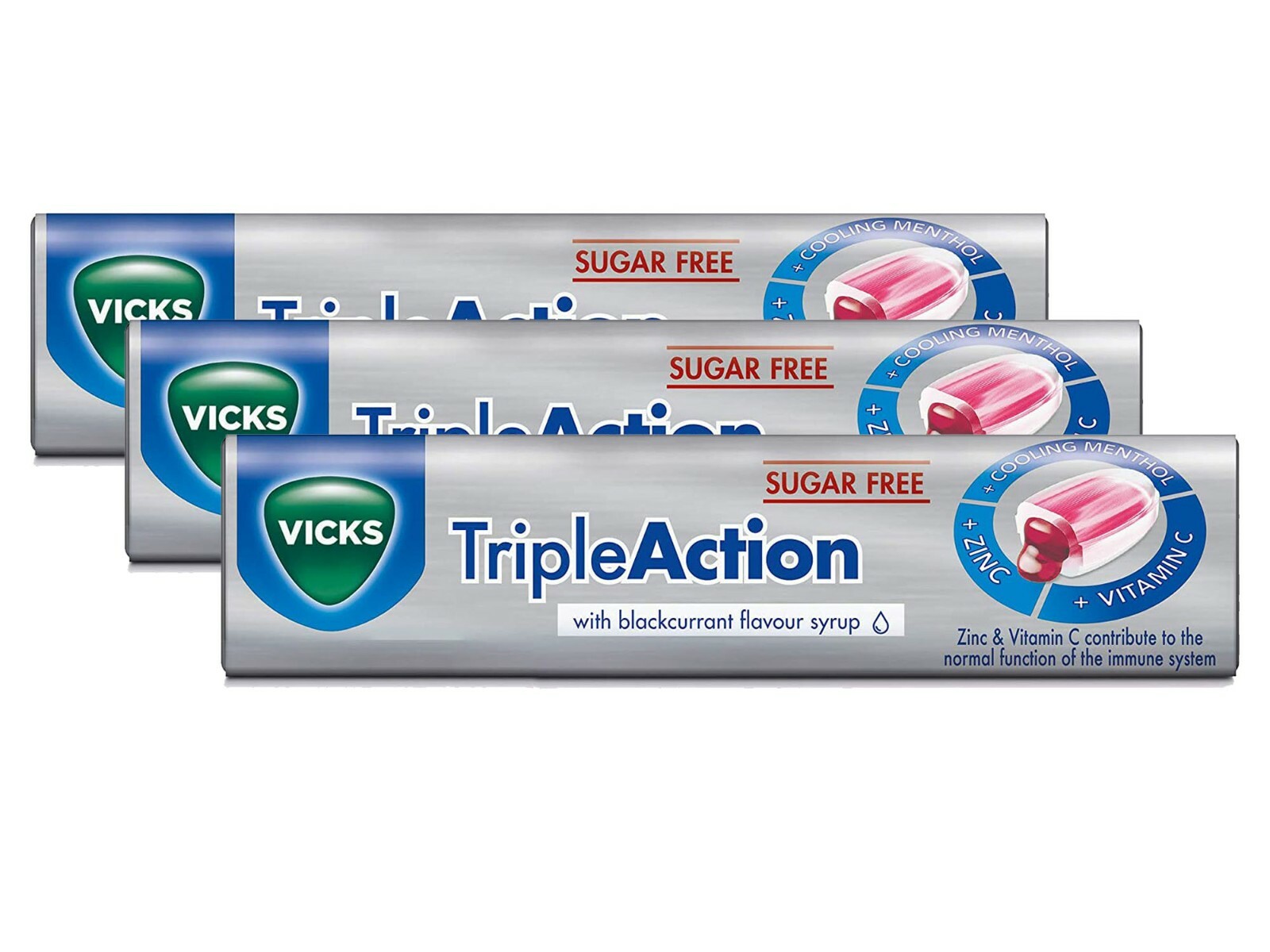 Vicks Triple Action Blackcurrant Throat Sweet 42g | eBay UK