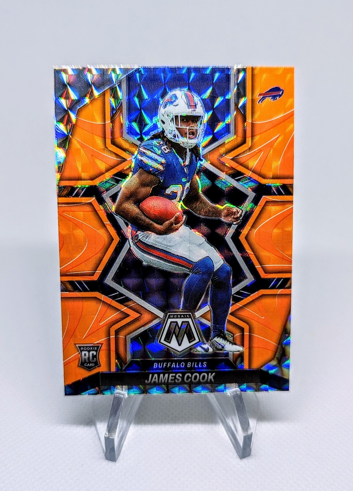 2022 Mosaic Football #309 James Cook RC Reactive Orange Mosaic Prizm | eBay