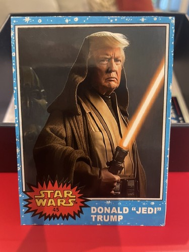Donald Trump 45th U.S President Star Wars Jedi Trump ACEO Old Gum ...